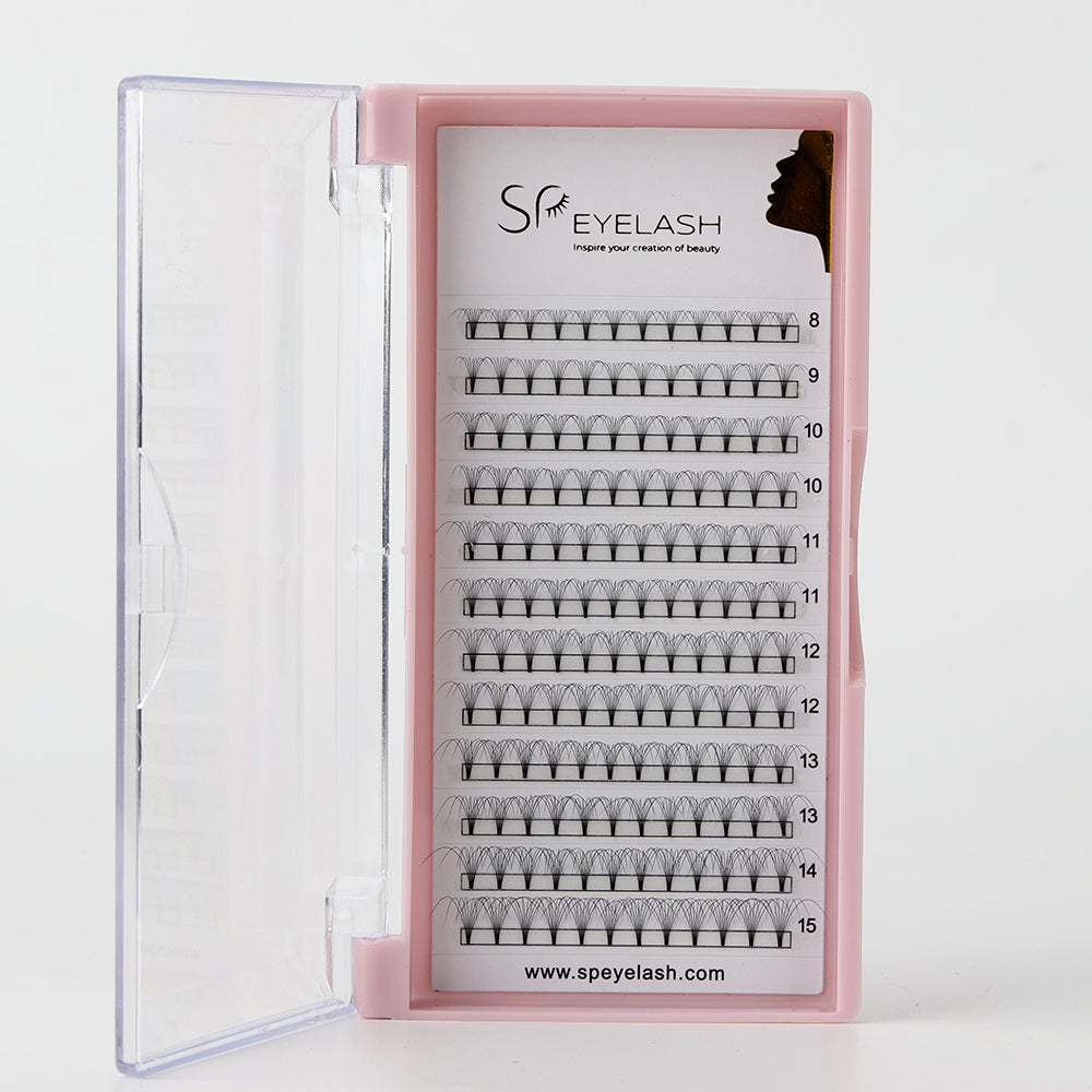 Premade Short Stem Fan Lashes 8D – speyelashes
