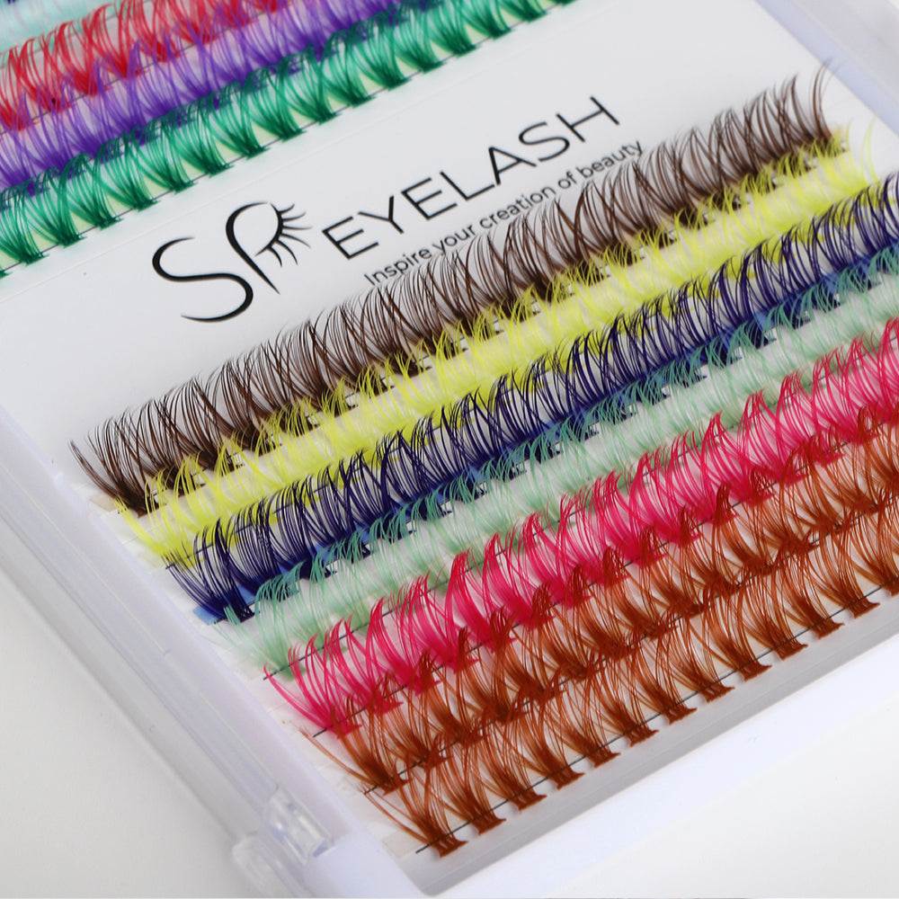 Colored Heat Bonded Eyelash Extensions – speyelashes
